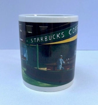 Starbucks Nigh Hawks Diner, Edward Hopper, by Chaleur - Etsy