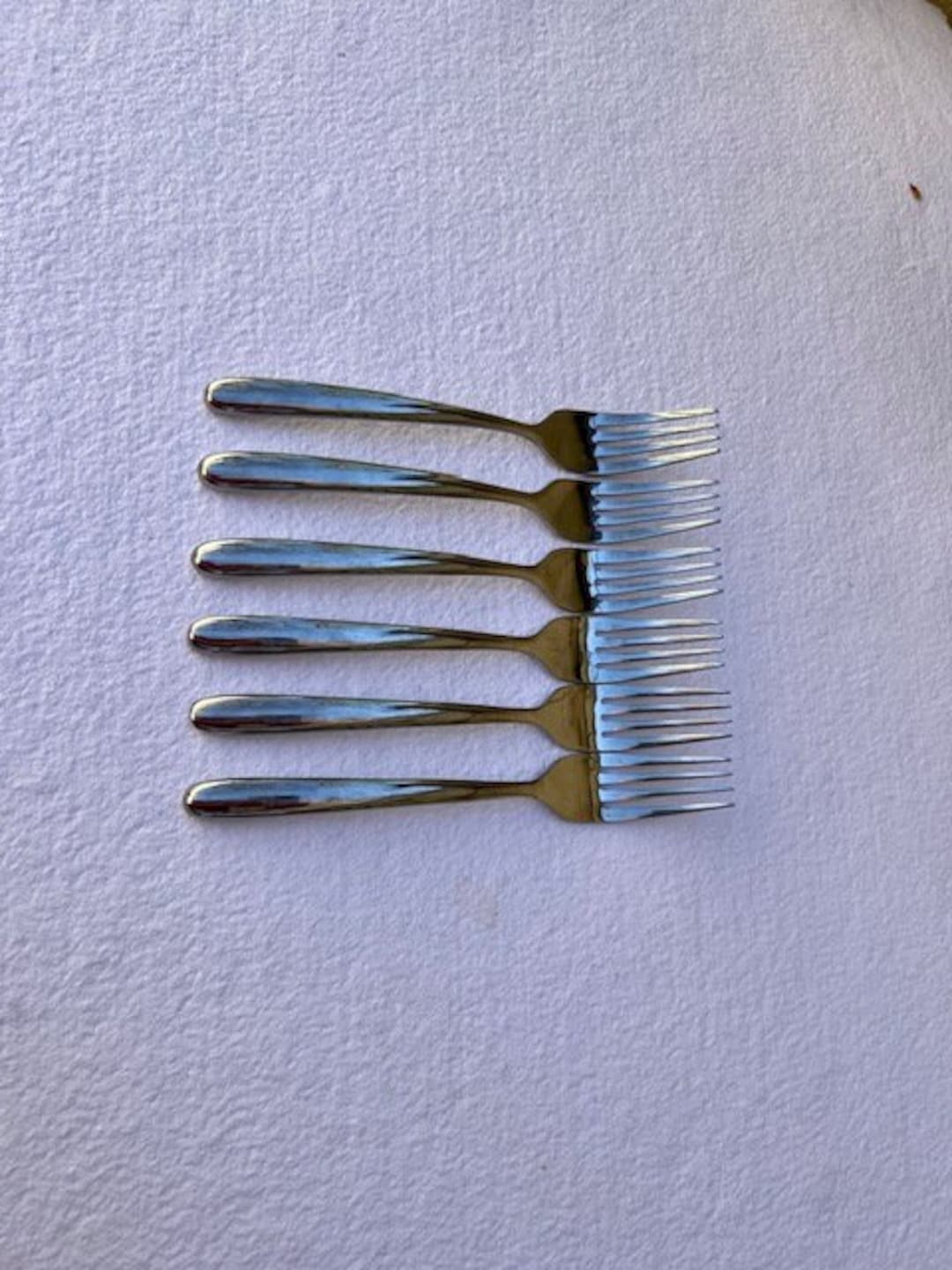 Hampton Silversmith SLOPE Table Forks, 6 Forks, Stainless Steel ...