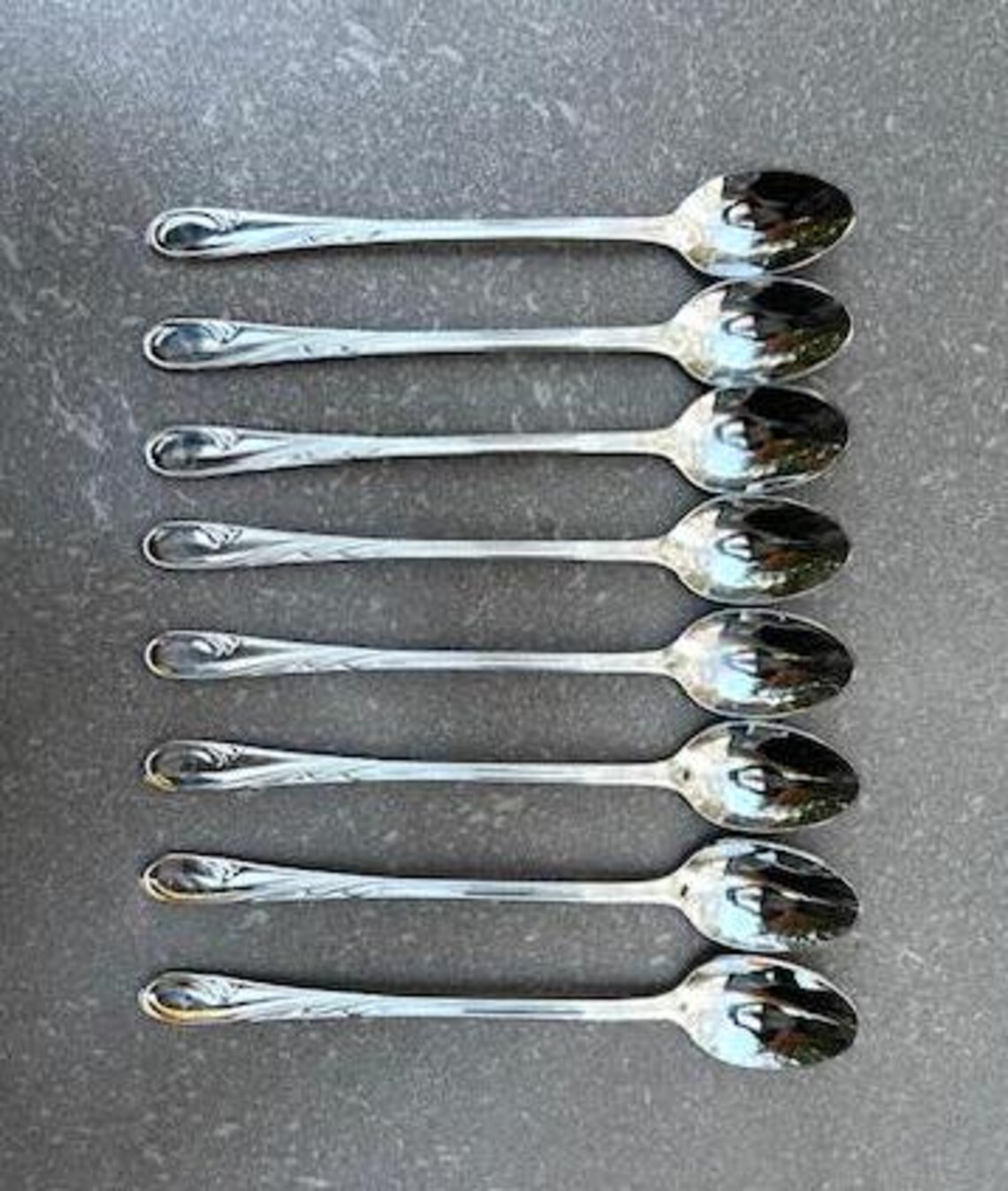 Tidewater Iced Teaspoons, Made by Gorham, Set of 8, Preowned, Stainless ...