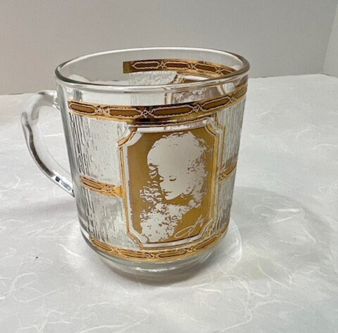 Vintage Dollywood Mug by Culver 22K Gold Glass Mug. Great - Etsy