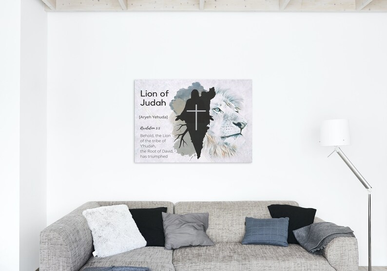 Lion of Judah Digital Wall Art, Israel, Yeshua, Lion of Judah Digital ...