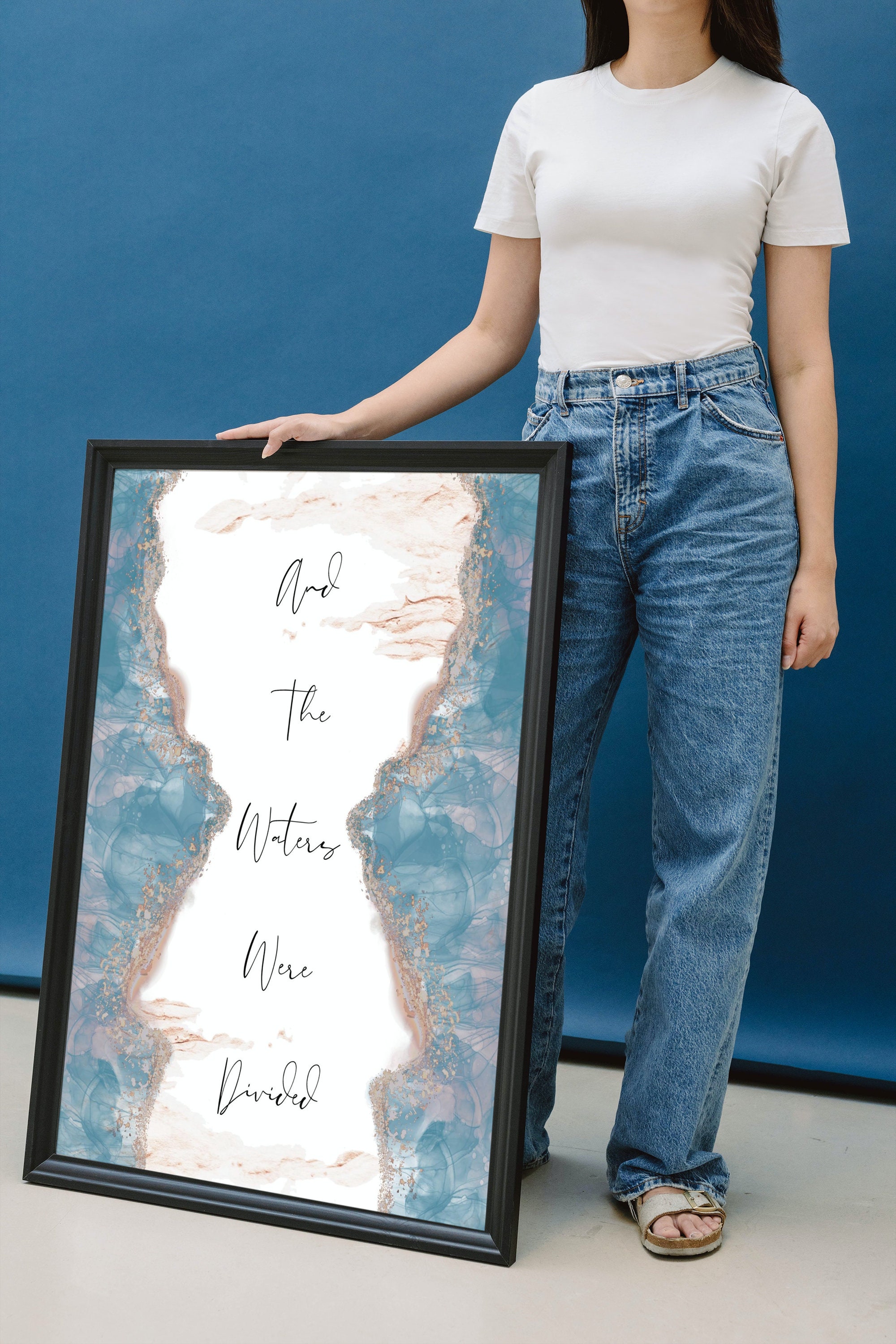 Waters Divided Wall Art, Moses Wall Art, Exodus Wall Art, Moshe Wall ...