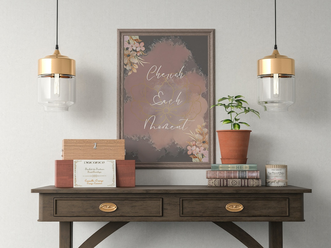 Cherish Each Moment Wall Art, Cherish Wall Art, Marriage Wall Art, Love ...