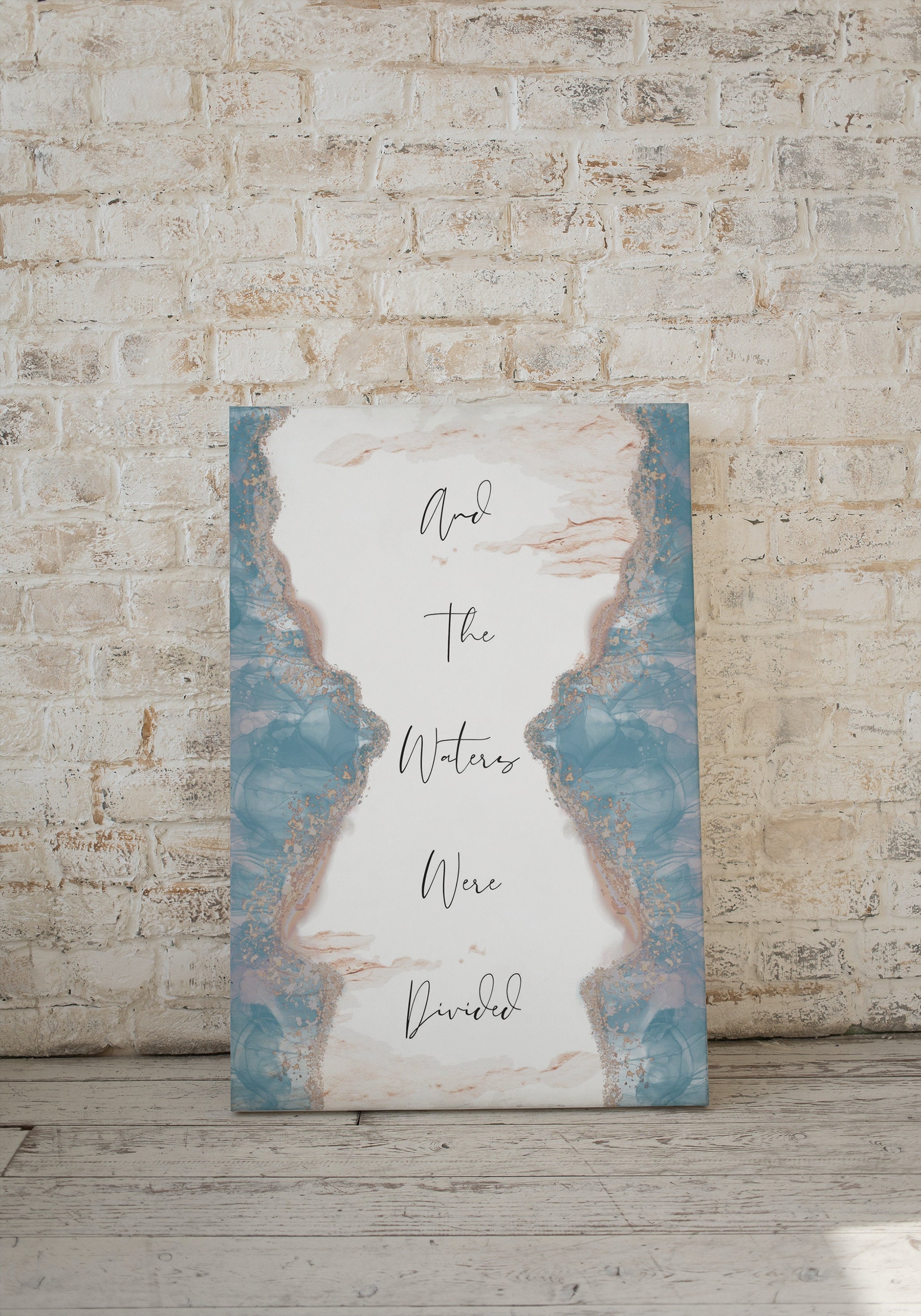 Waters Divided Wall Art, Moses Wall Art, Exodus Wall Art, Moshe Wall ...