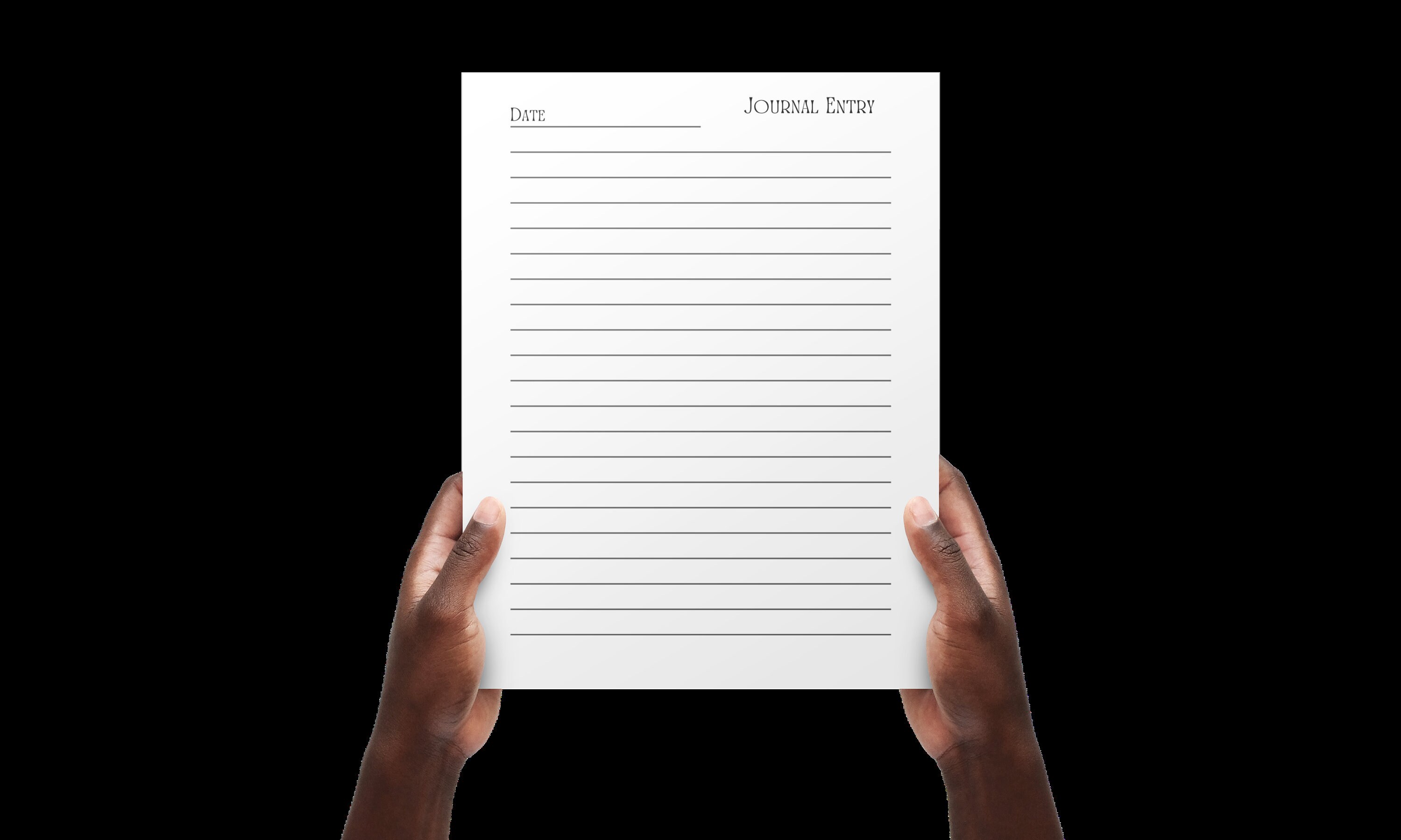 Journal Entry, Printable Journal, Digital Journal, Single Journal Page ...