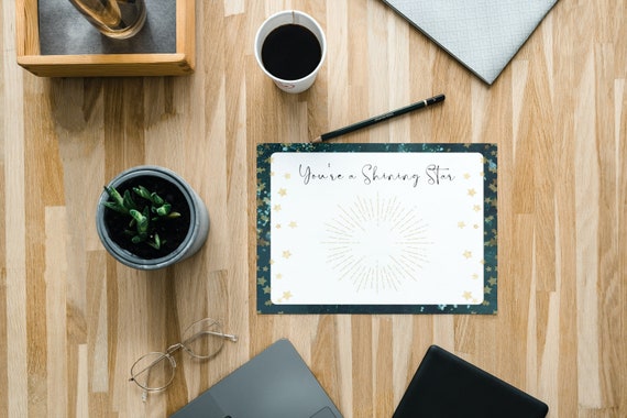 You're a Shining Star Note Card Digital Note Card - Etsy