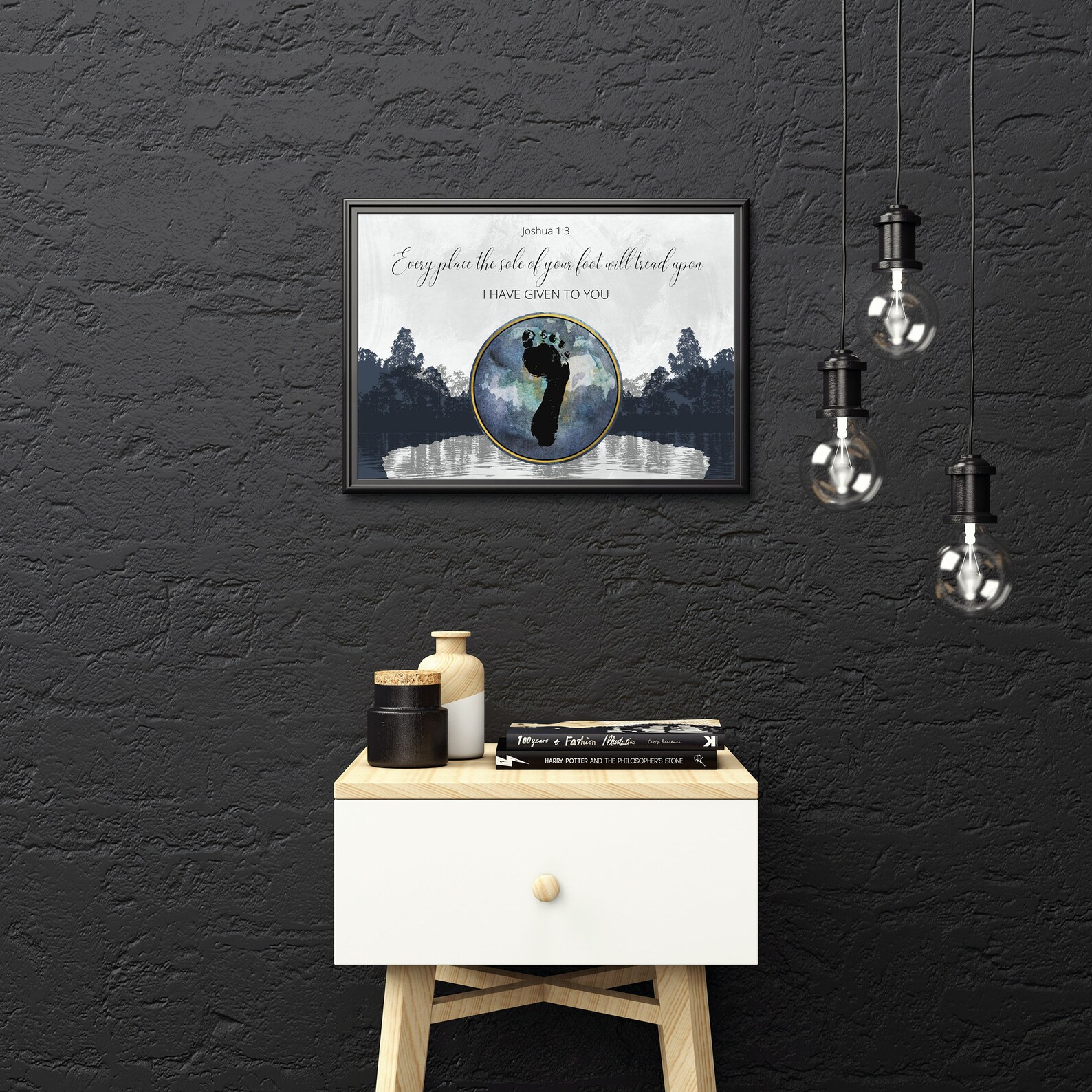 Sole of Your Foot Wall Art, Joshua 1:3, Israel Wall Art, Digital Wall ...