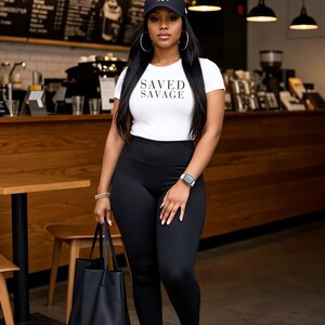 SAVED & SAVAGE Tee Bold Faith. Street Style. Power Moves. - Etsy