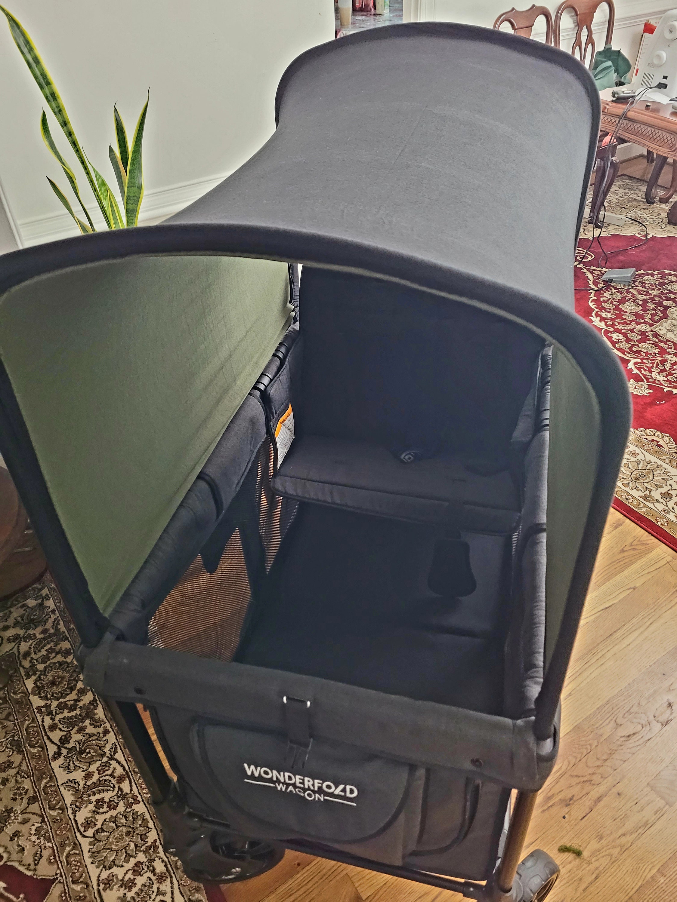 Wonderfold Wagon W4 Doublesided Black and Green Canopy - Etsy