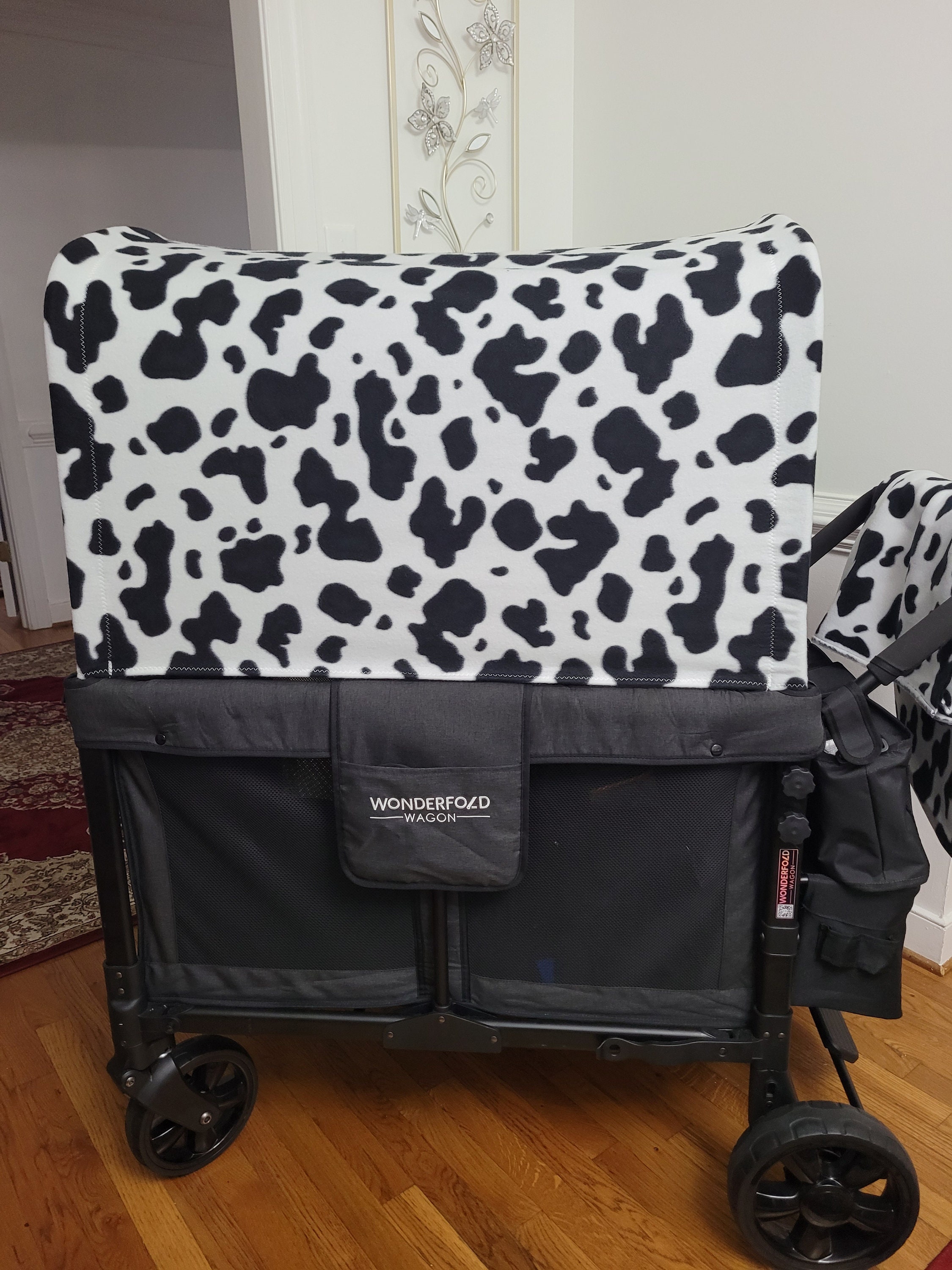 Wonderfold Wagon W4 Cow Print Canopy - Etsy