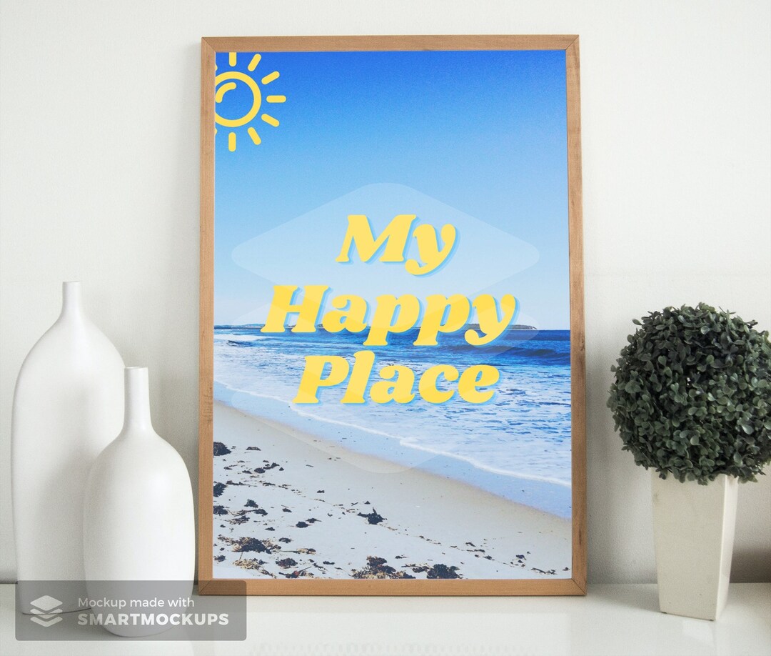 My Happy Place | Digital Print Poster - Etsy