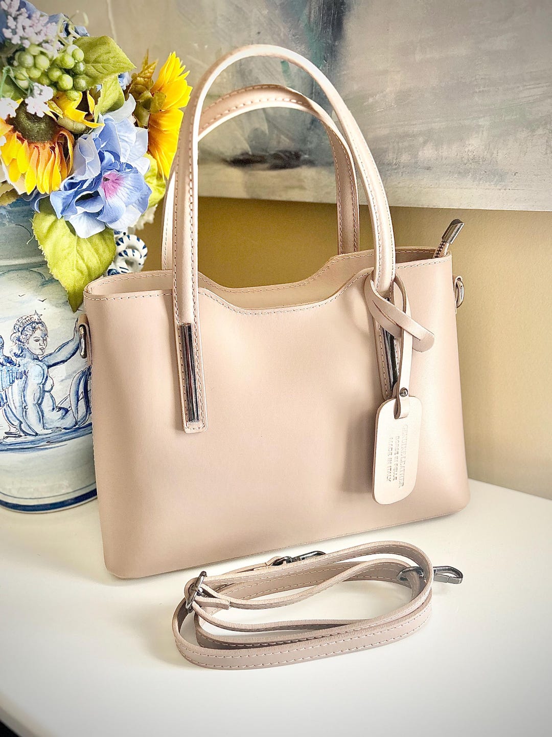 Genuine Italian Leather Handbag Made in Florence Italy, Florentine ...