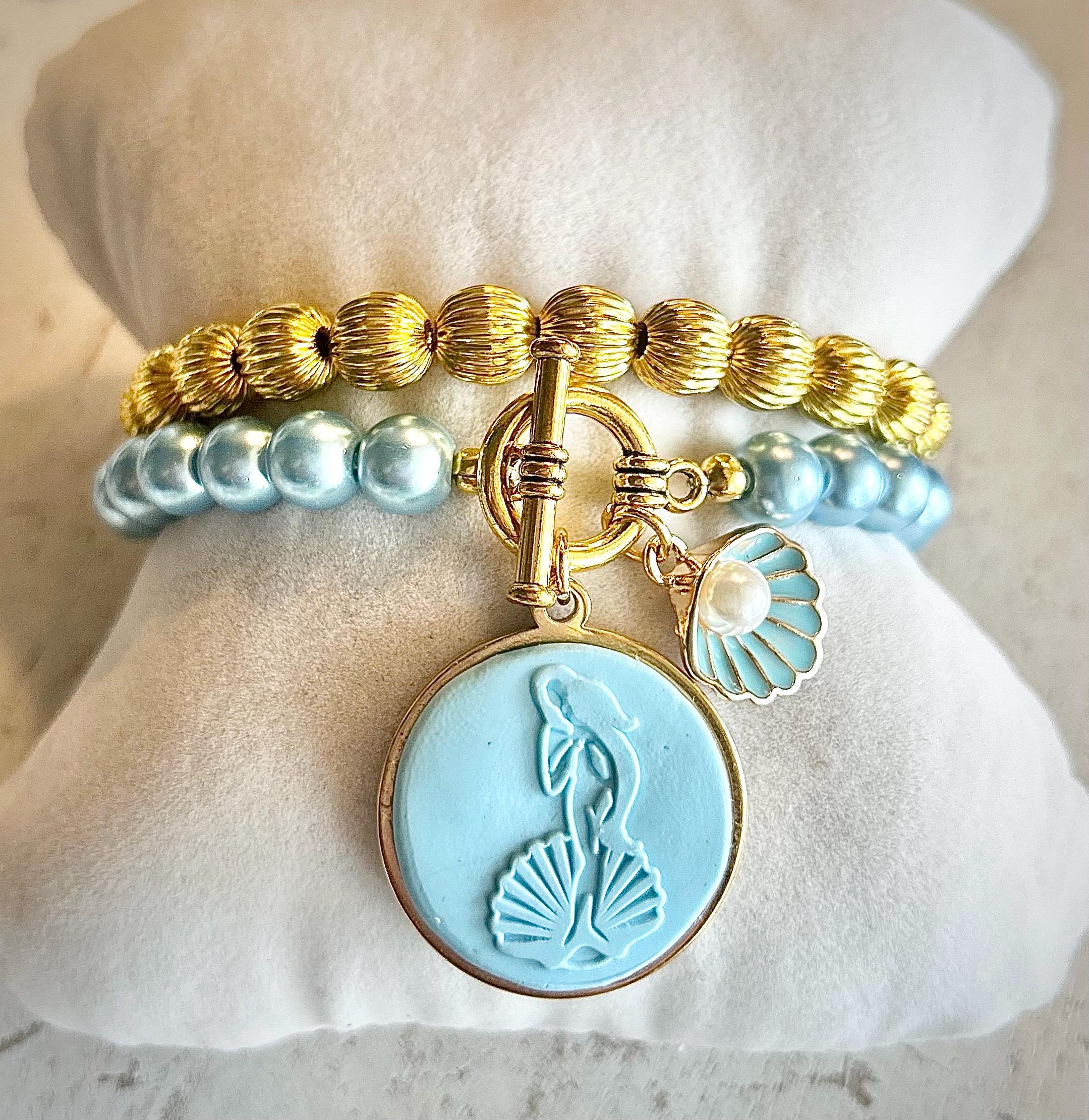 Botticelli Birth of Venus Charm Bracelet Set, Renaissance Art History ...