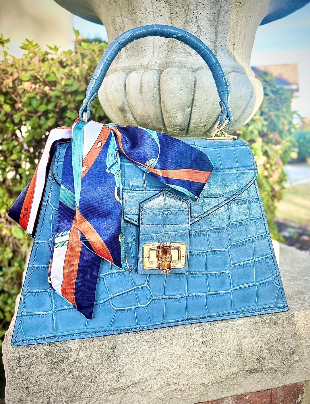 Genuine Italian Leather Handbag Made in Florence Italy, Florentine ...