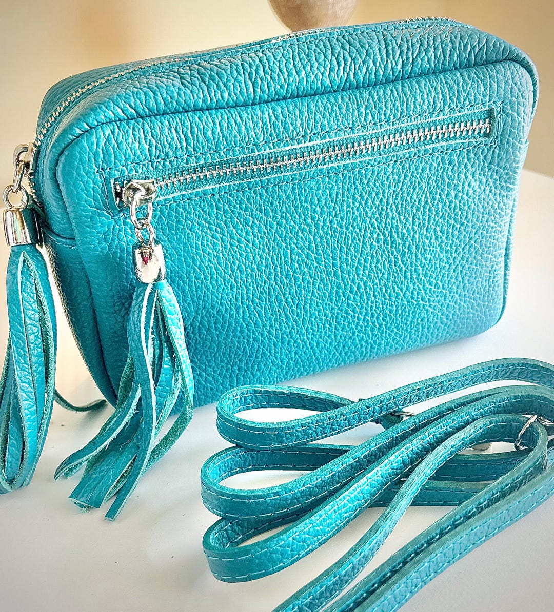 Genuine Italian Leather Crossbody Bag Made in Florence Italy ...