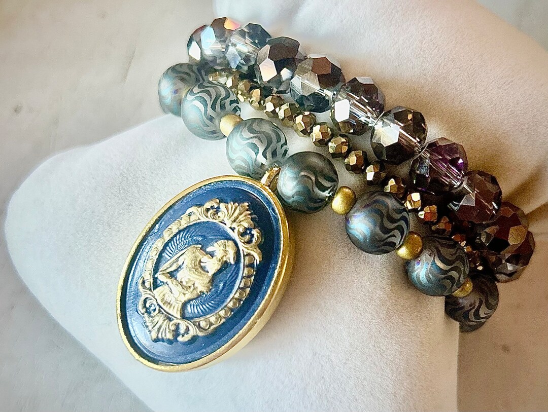 Roman Spartan Warrior Charm Bracelet Stack, Grand Tour, Ancient Rome ...