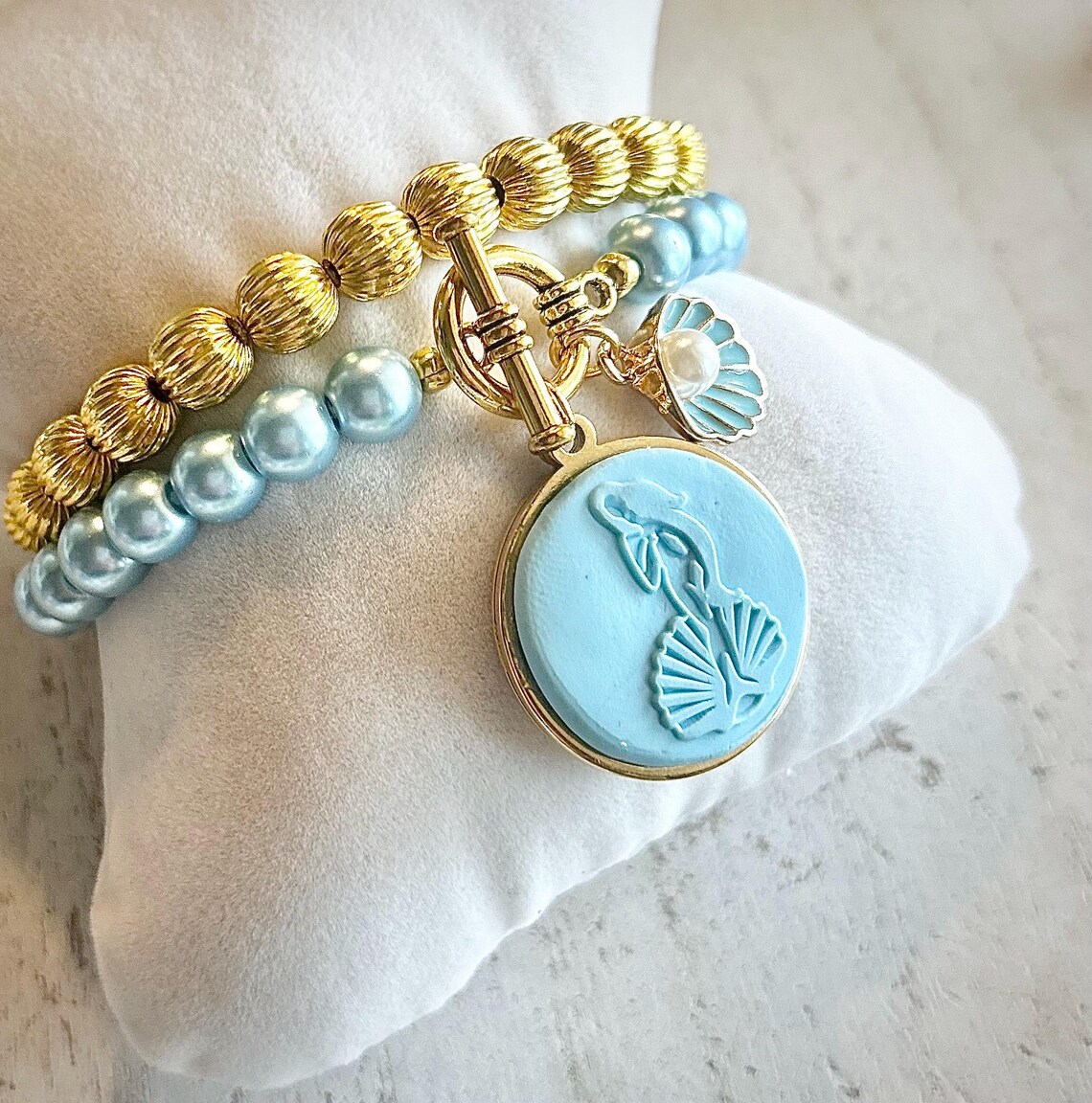 Botticelli Birth of Venus Charm Bracelet Set, Renaissance Art History ...