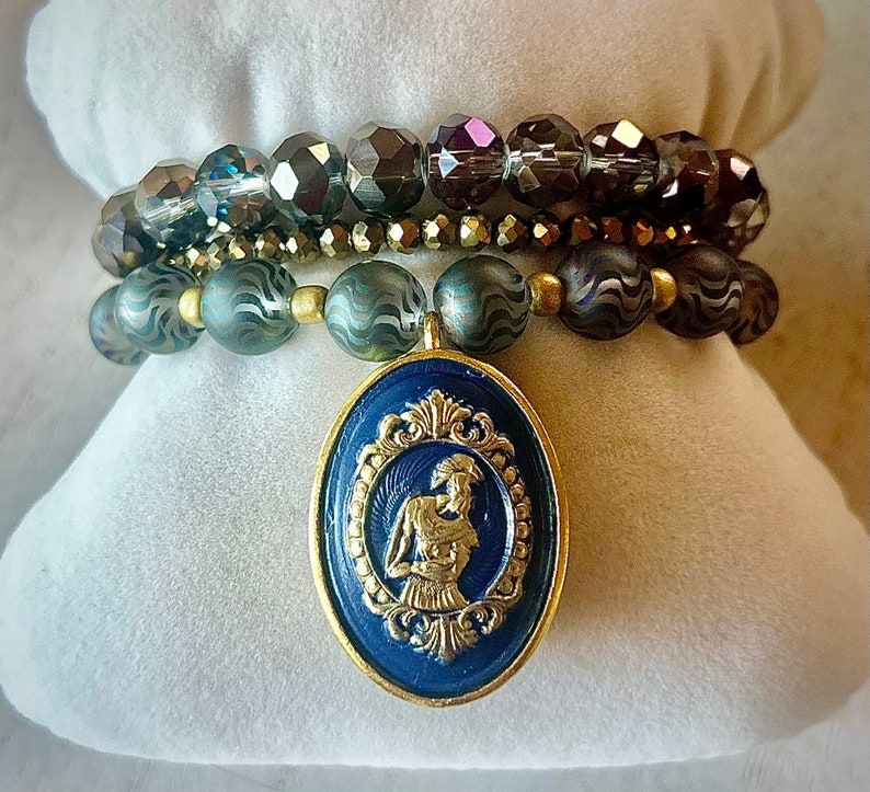 Roman Spartan Warrior Charm Bracelet Stack - Etsy