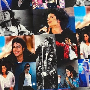 Michael Jackson Fabric 100% Cotton Fabric Tumbler and Fat Quarter King ...
