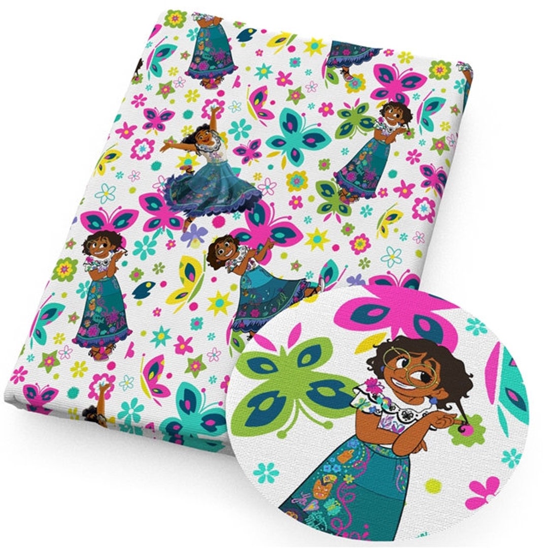 Disney Encanto Collage Print 100 Cotton Fabric Tumbler Cut And Fat
