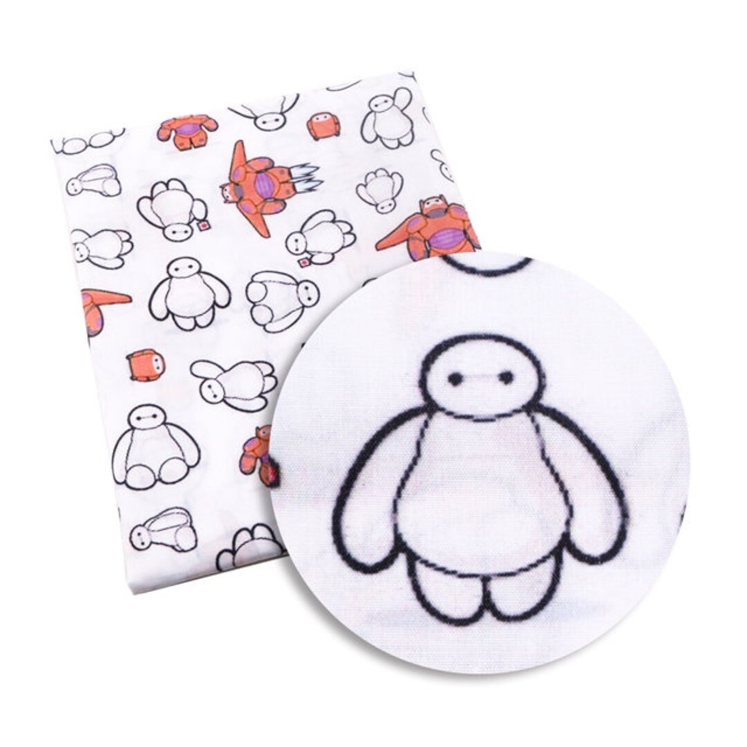 Disney Baymax Fabric 100% Cotton Fabric Tumbler and Fat Quarter Disney ...