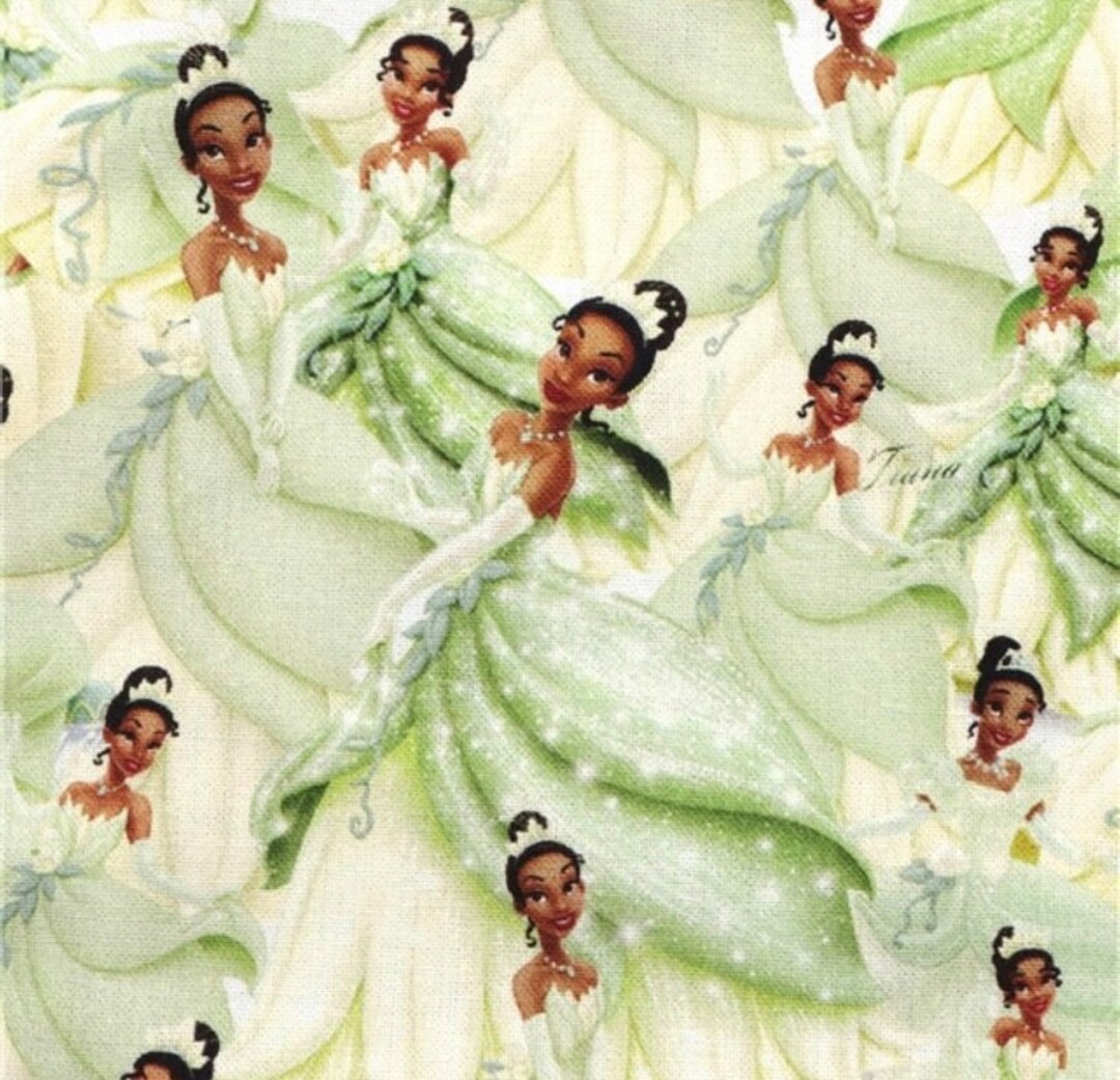 Disney Tiana Collage Print | 100% Cotton Fabric | Tumbler Cut and Fat ...