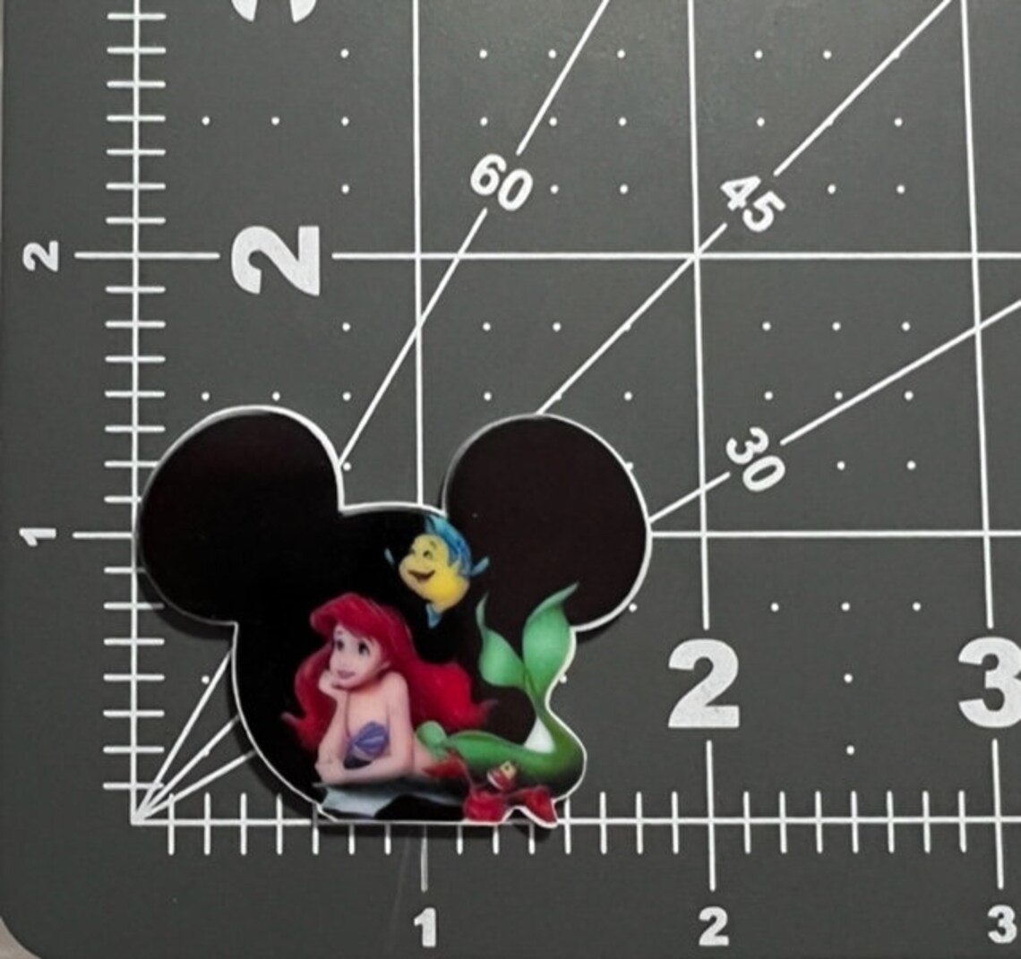 Complete Set of Disney Mickey Mouse Head Flat Back Planar - Etsy