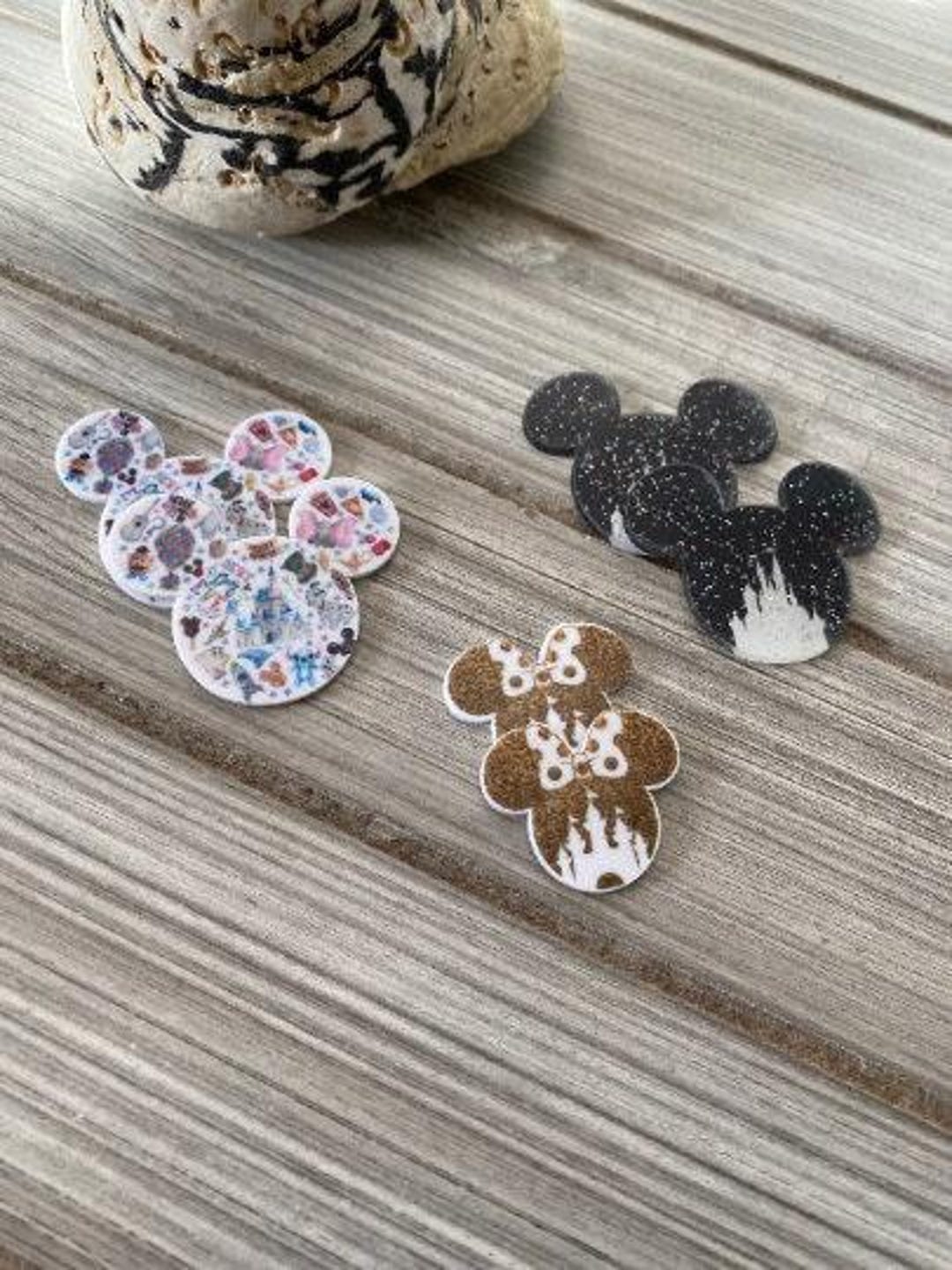 Disney Mickey Heads Resins Flat Back Planar Resin | Minnie Mouse Castle ...