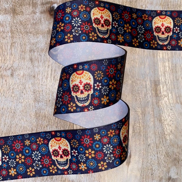 Sugar Skull Ribbon - Etsy