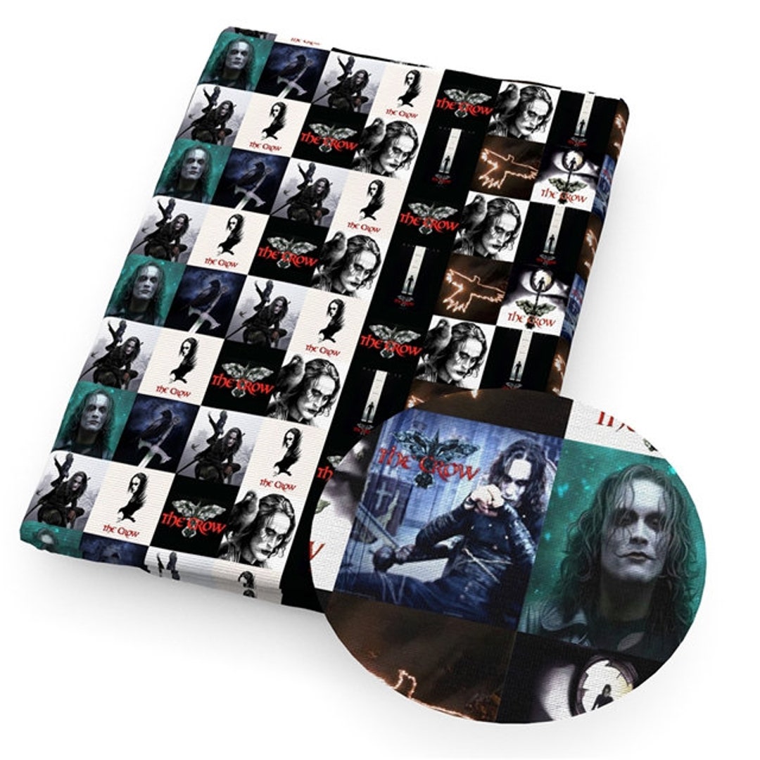 18x10" Crow Fabric | 100% Cotton Fabric | Remnant | 90s Cult Classics ...