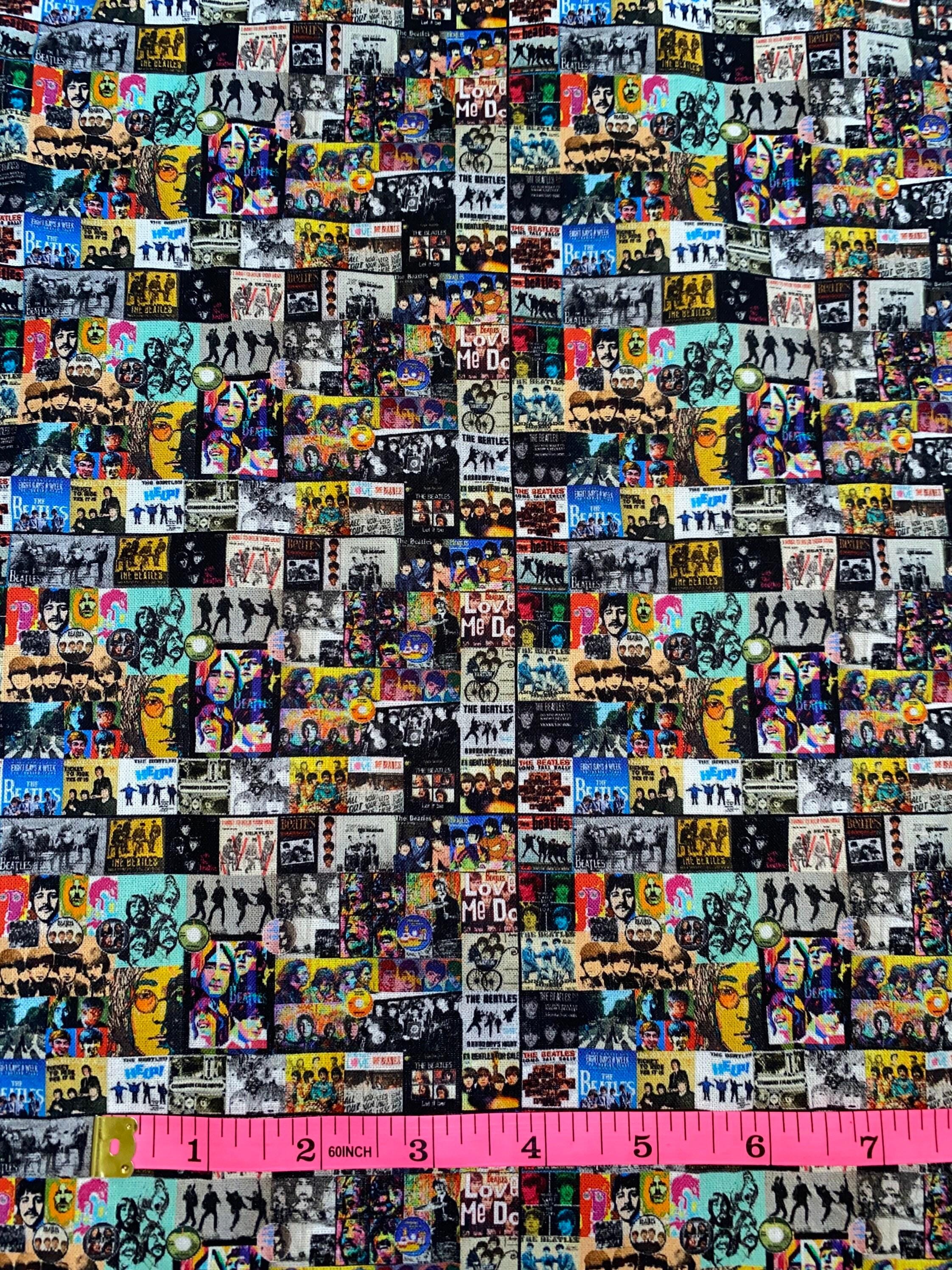 Beatles Fabric 100% Cotton Fabric by the Yard Paul Mccartney, John ...