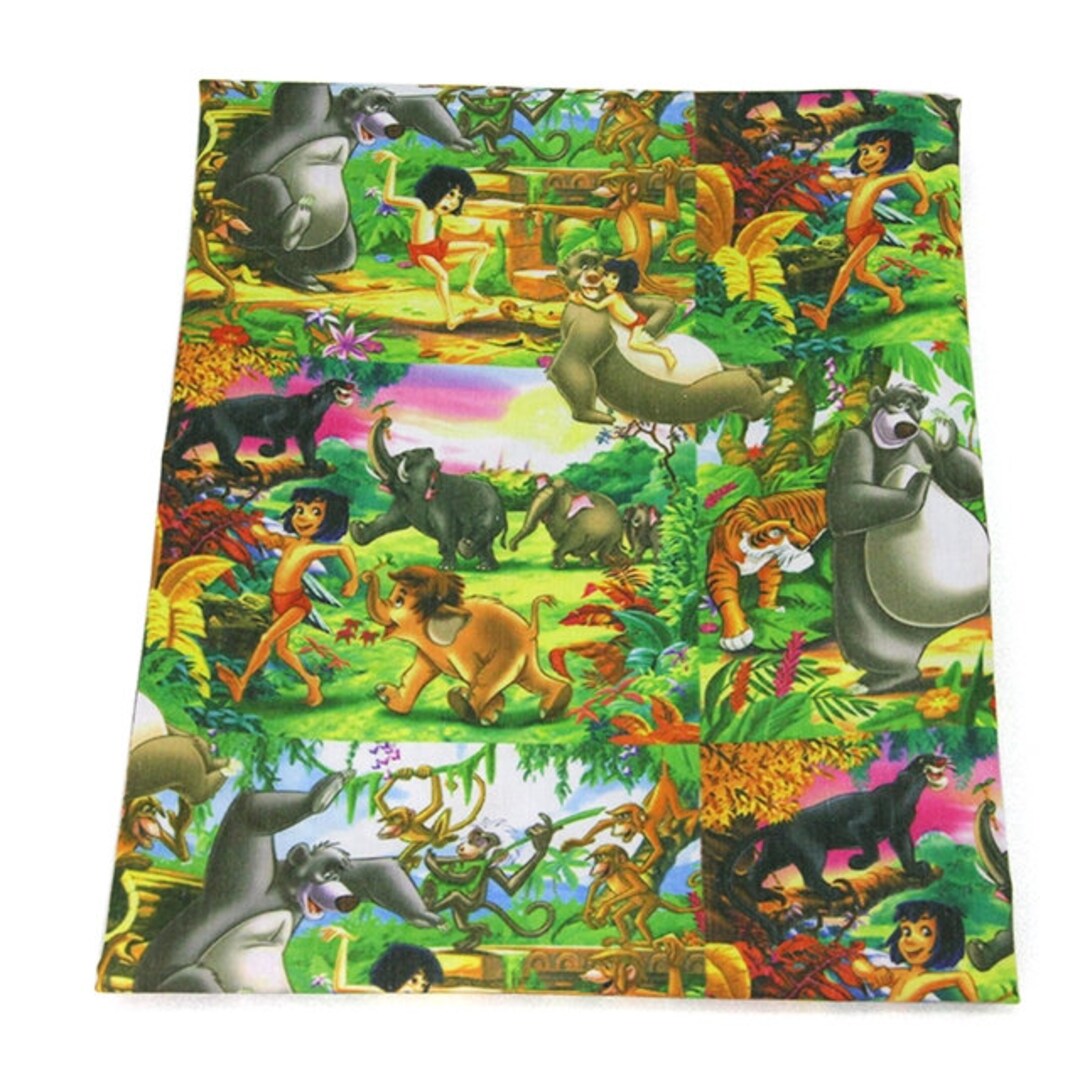 Disney Jungle Book Collage Print | 100% Cotton Fabric | Tumbler Cut and ...