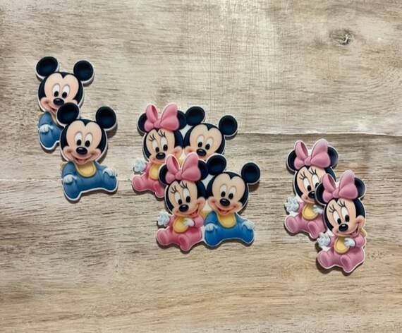 Complete Set of Disney Baby Mickey & Minnie Flat Back Planar - Etsy