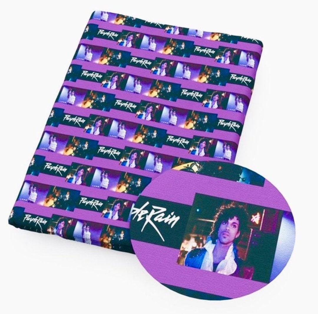 Prince Fabric 100% Cotton Fabric by the Yard Purple Rain Inspired ...