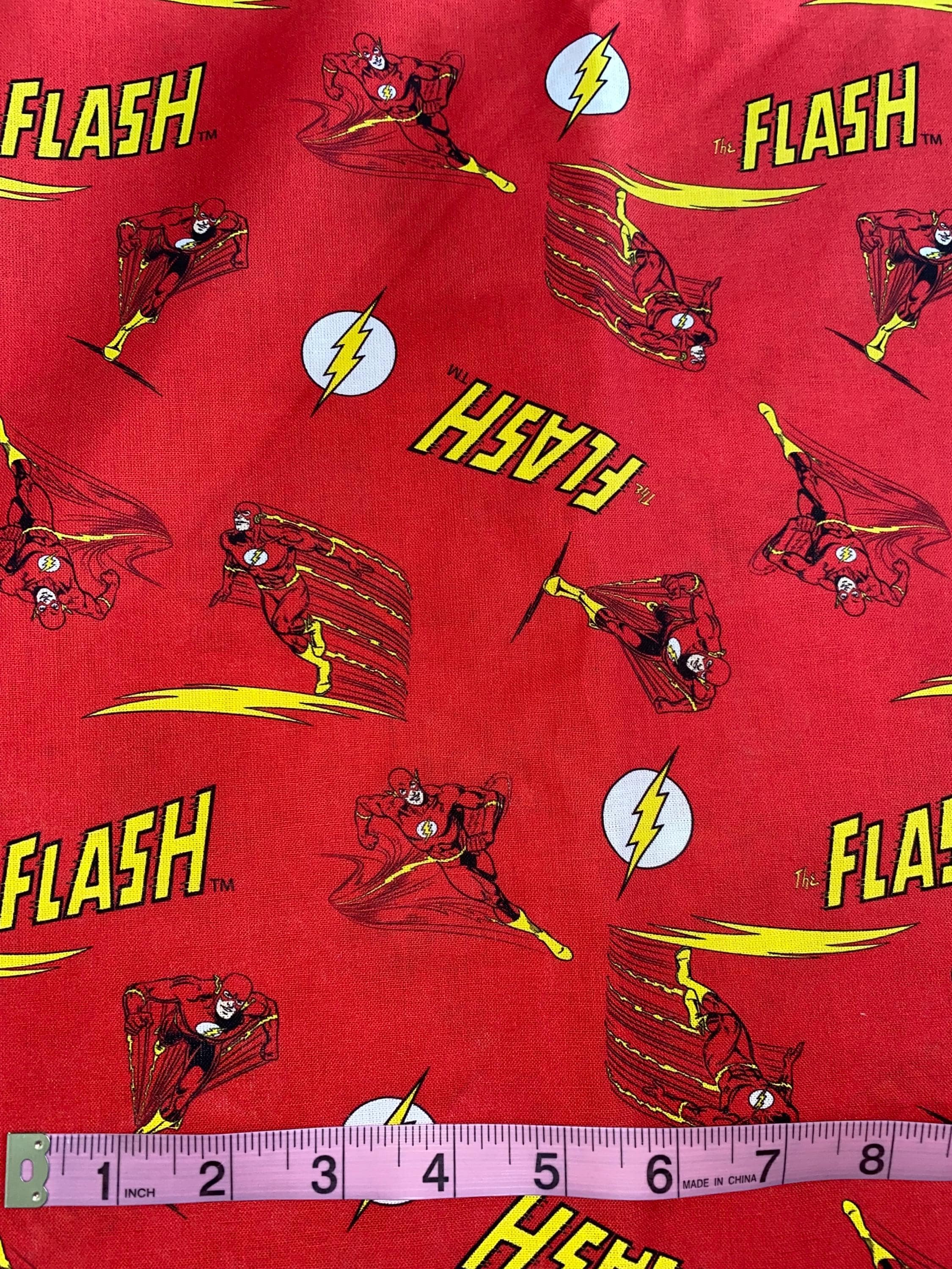 The Flash Hero Fabric | 100% Cotton Fabric | Tumbler and Fat Quarter DC ...