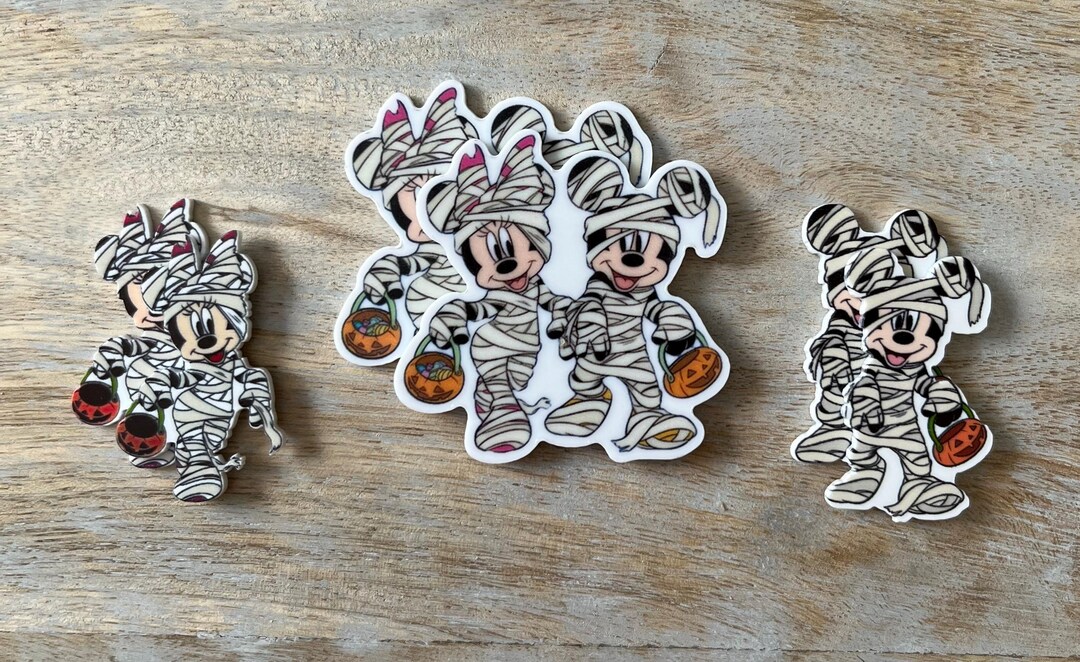 Complete SET Disney Halloween Planar Resin Flat Backs Mickey Mouse ...