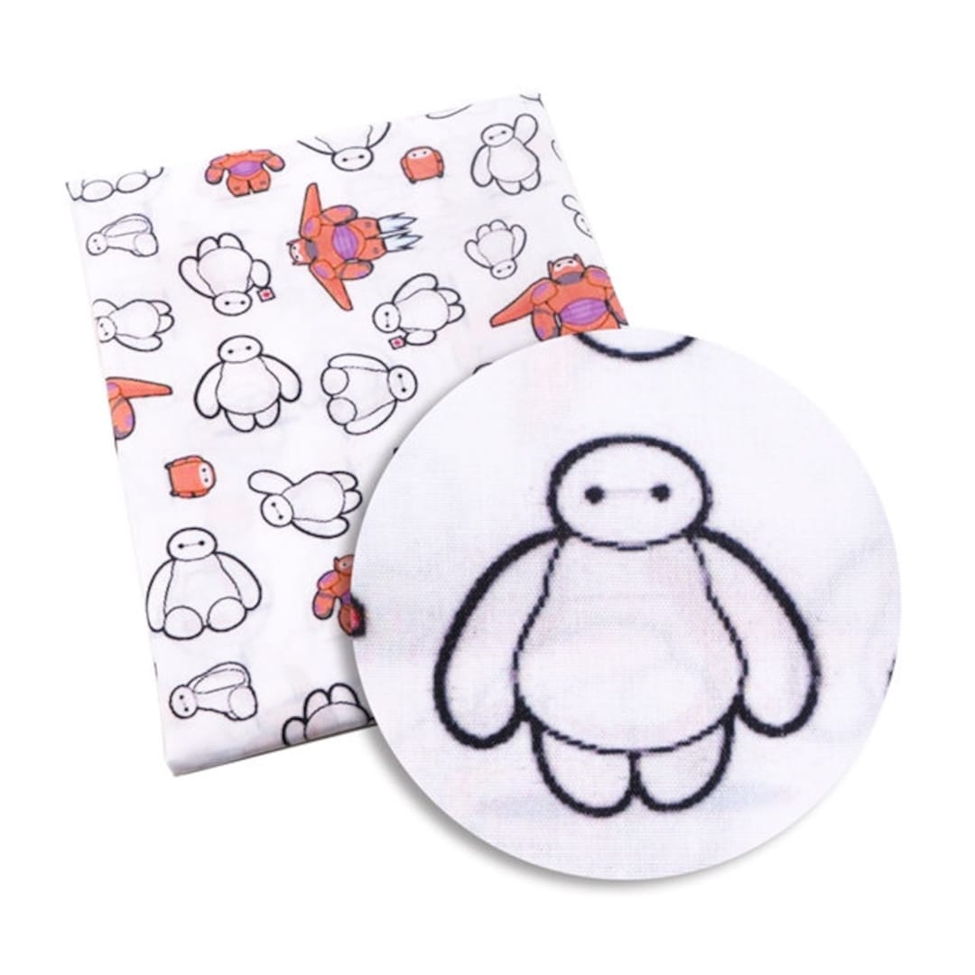 Disney Baymax Fabric | 100% Cotton Fabric | Fabric by the Yard | Disney ...
