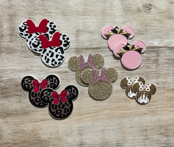 Complete Set of Disney Minnie Mouse Heads Flat Back Planar - Etsy