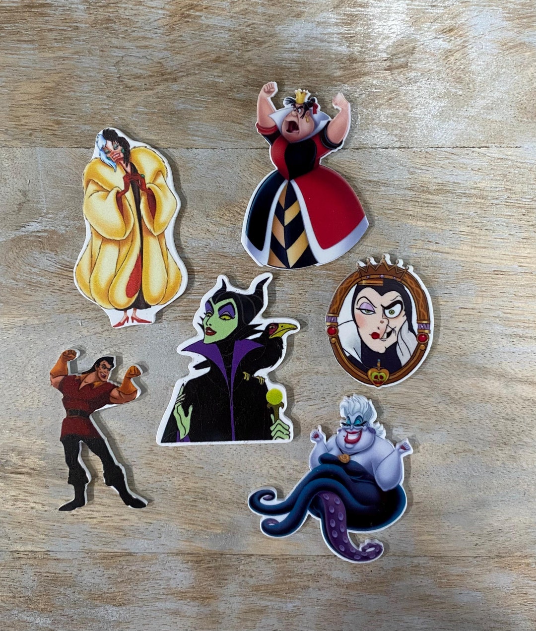 Disney Villains Resins | Flat Back Planar Resin | Ursula Cruella Gaston ...