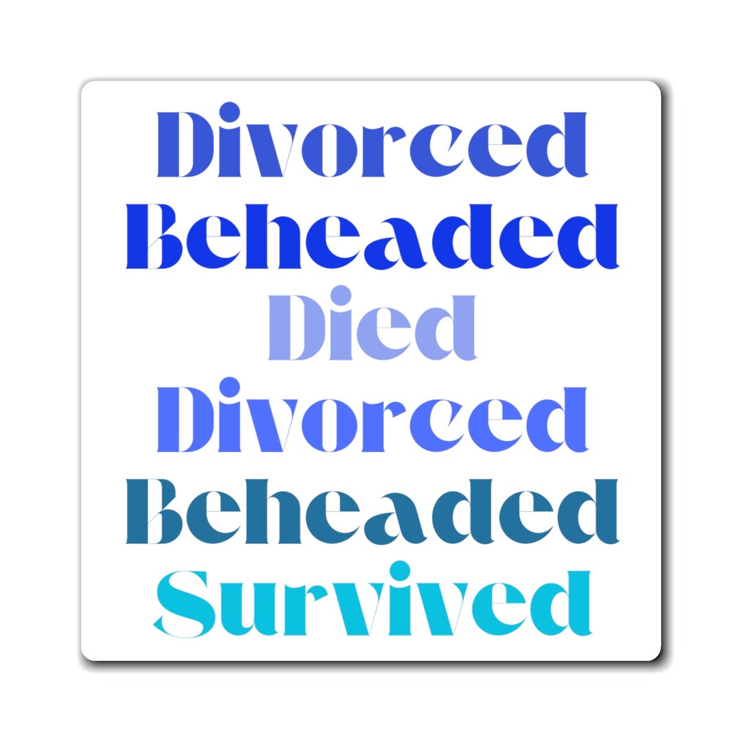 Six the Musical Ex Wives Lyrics Magnet / Musical Theatre, Theatre ...