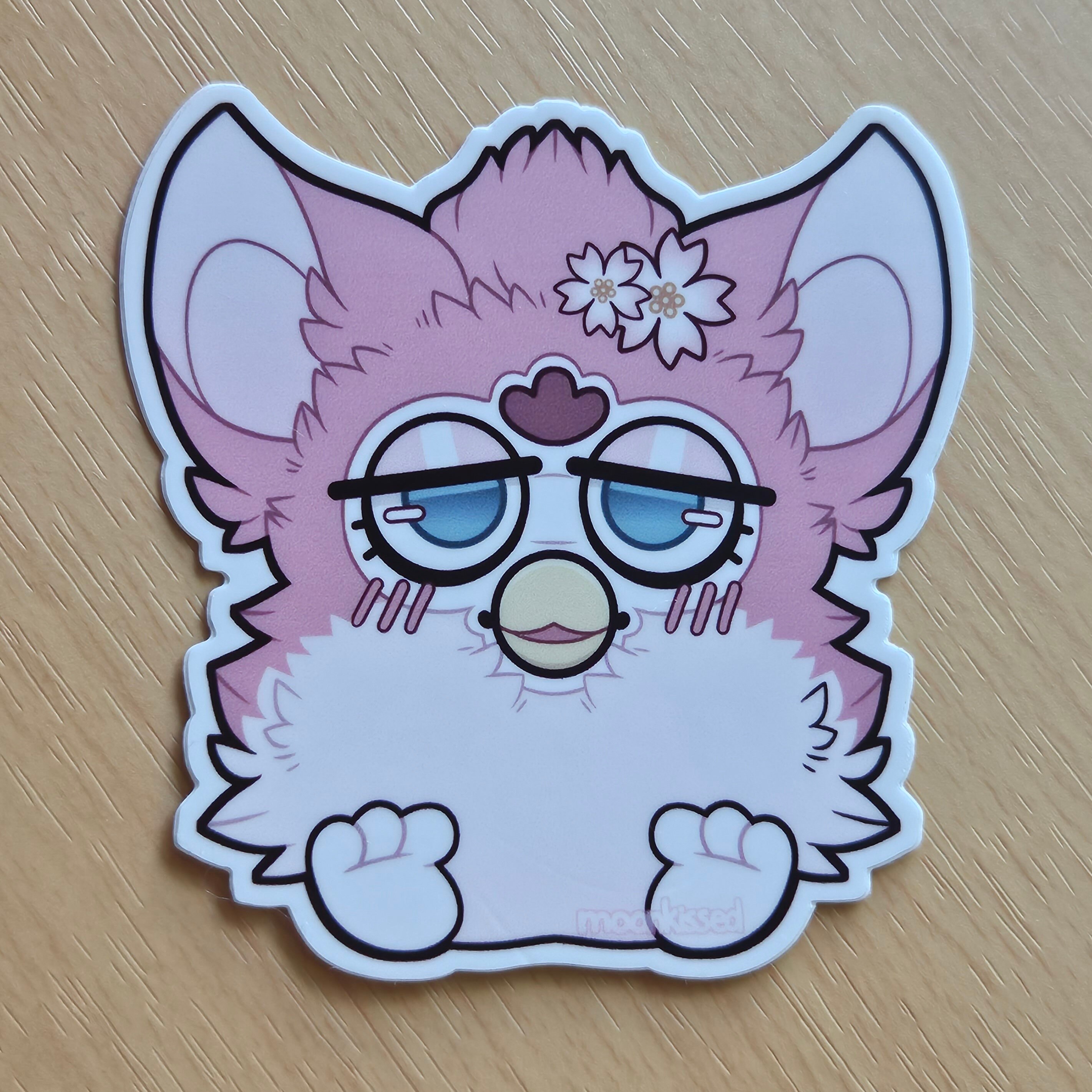 Sakura Furby Sticker, Cherry Blossom, Y2K, Retro, Furbys, Fan Art ...