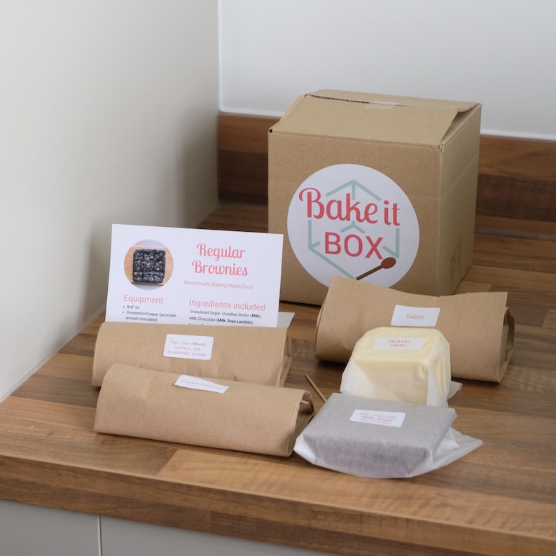 Homebaking Kits. Make Your Own/ DIY Brownies and Cookies. Pre-weighed ...