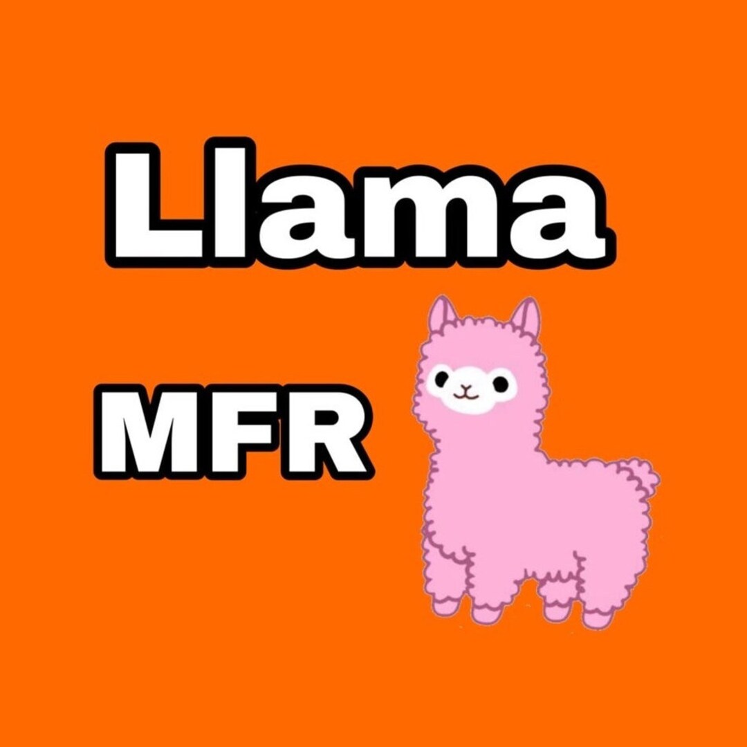 Llama Mega Logo Digital Art - Etsy