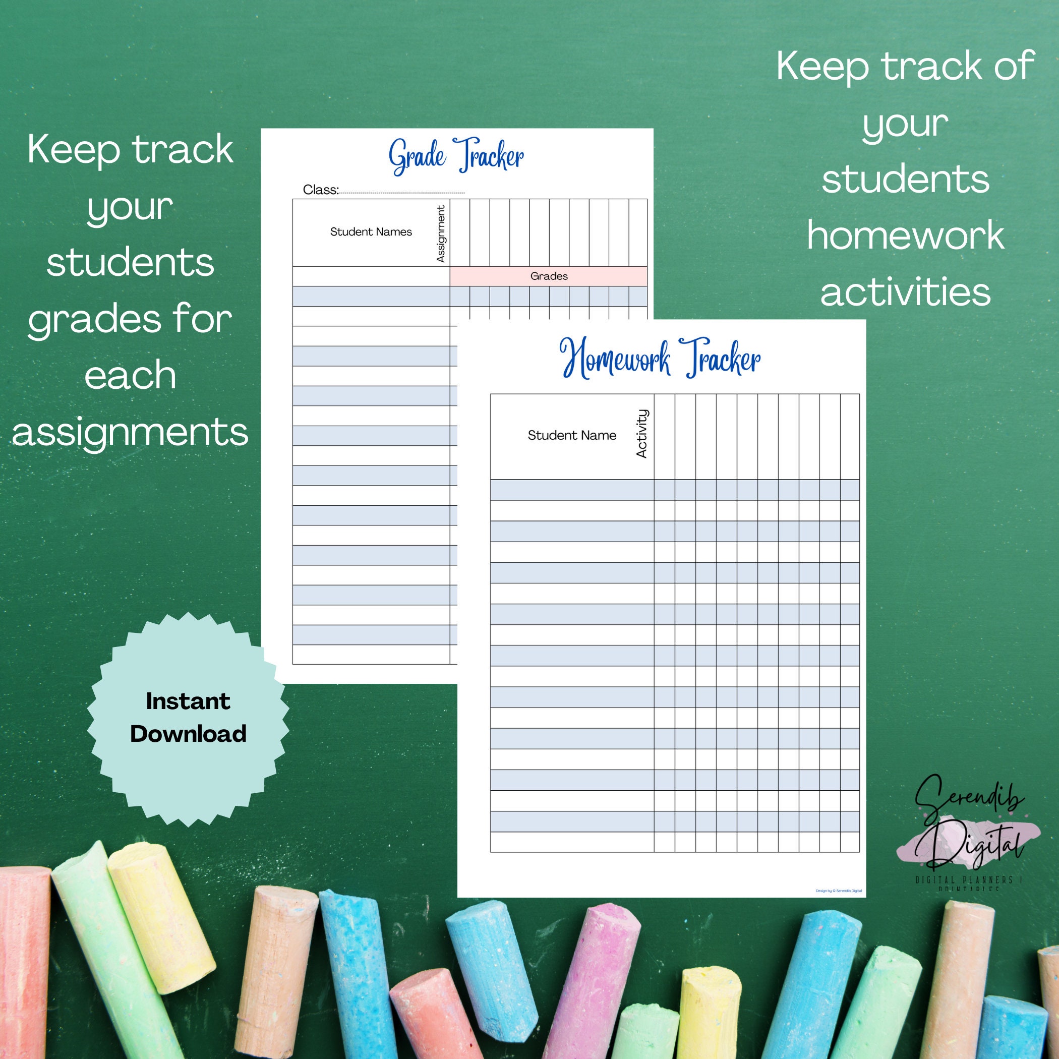 Lesson Plan Template for Teachers Bundle With Undated Calendar,term ...
