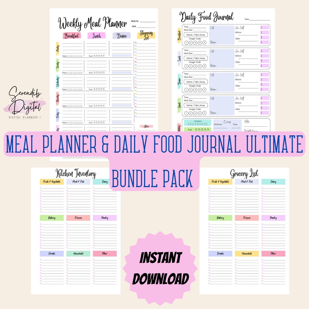 Weekly Meal Planner And Daily Food Journal Bundle With Etsy weekly-meal-planner-and-daily-food-journal-bundle-with-etsy