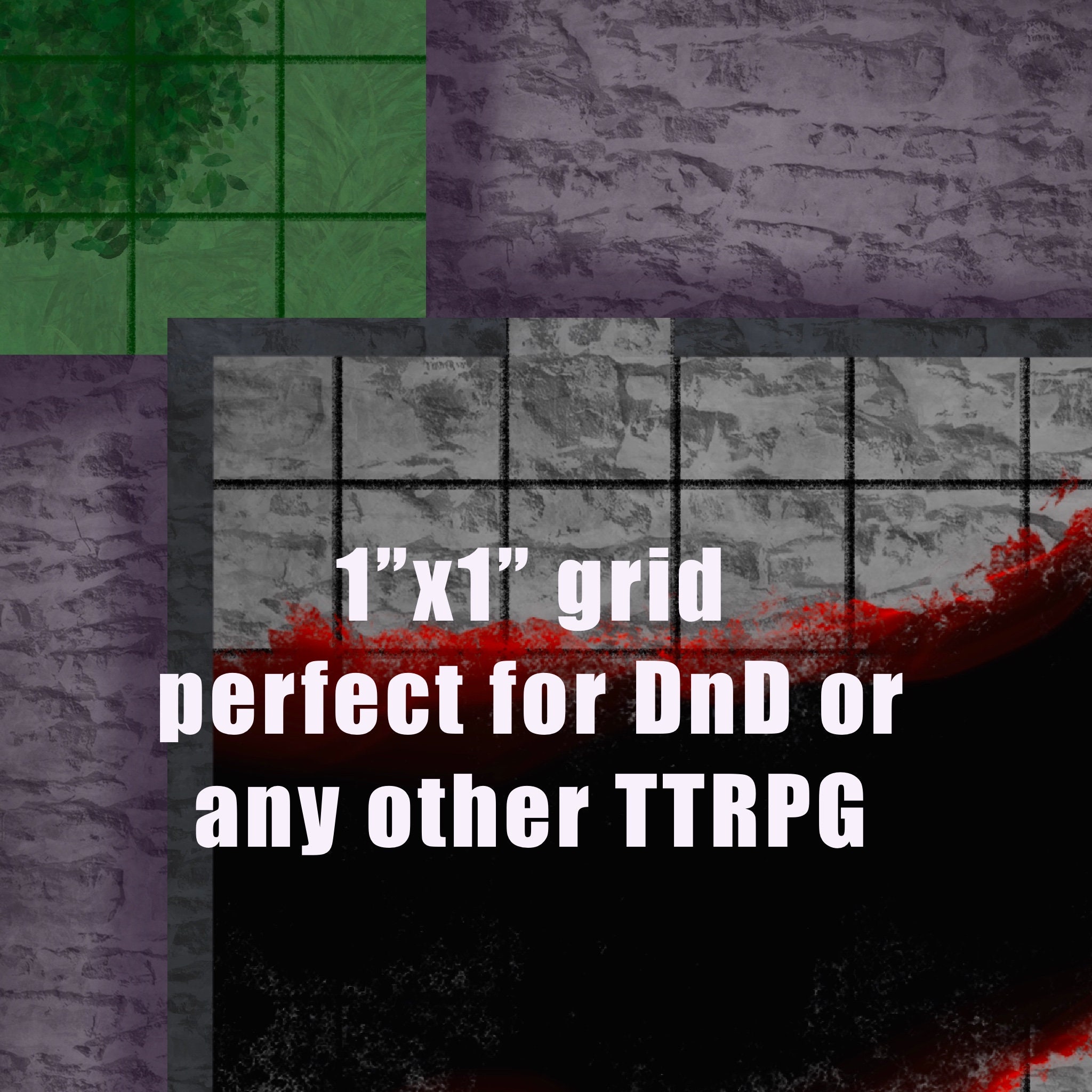 TTRPG 50 Digital Map Tiles Variety Pack - 50 Different 8"x8" Digital ...