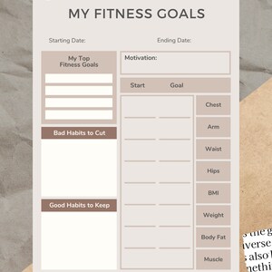 Fitness Planner, Healthy Tracker, Weight Loss, Weight Gain, Calorie ...