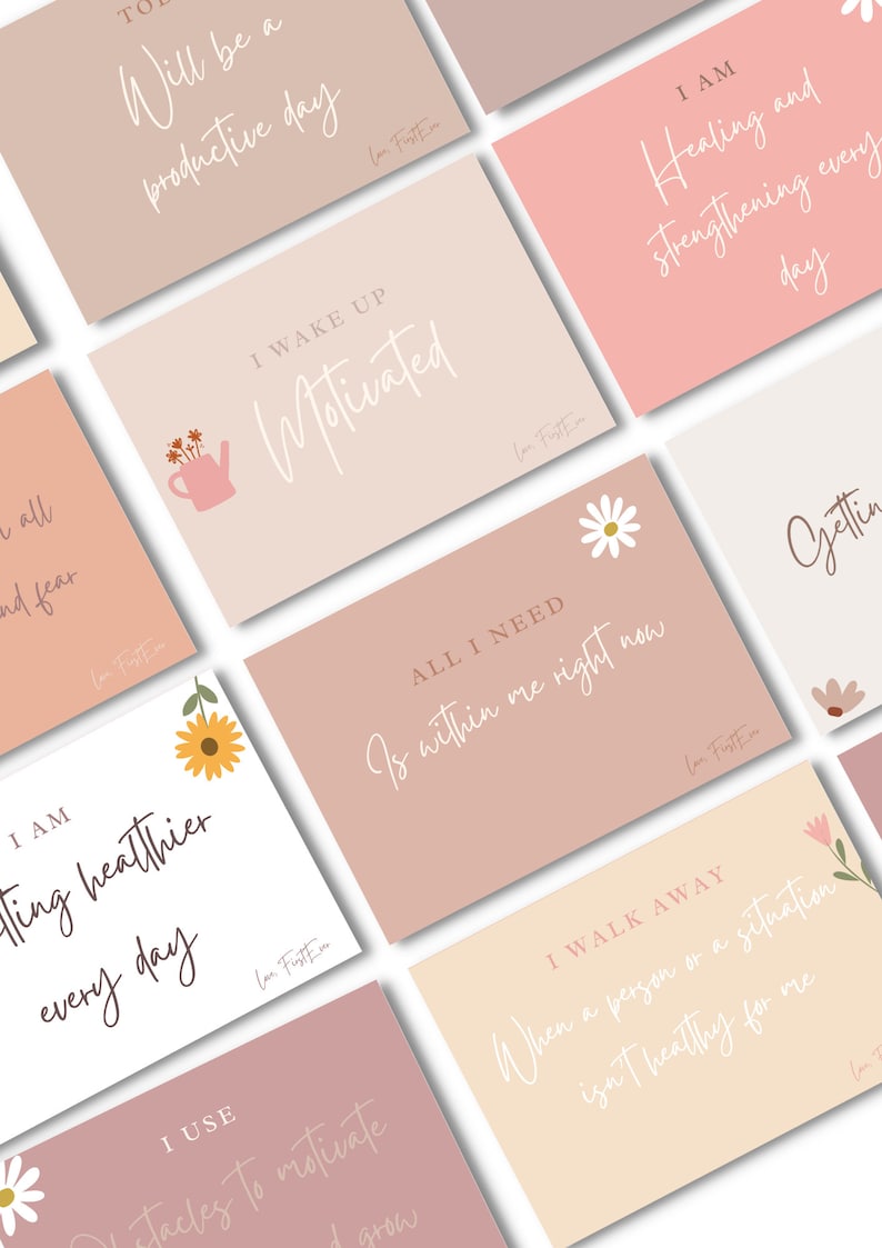 Affirmation Cards, Positive, Printable, Digital, Positive Affirmation ...