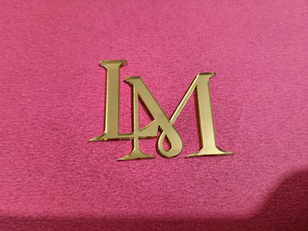 Personalized Acrylic Initial Letters Wedding Decor | Gold Silver Rose ...