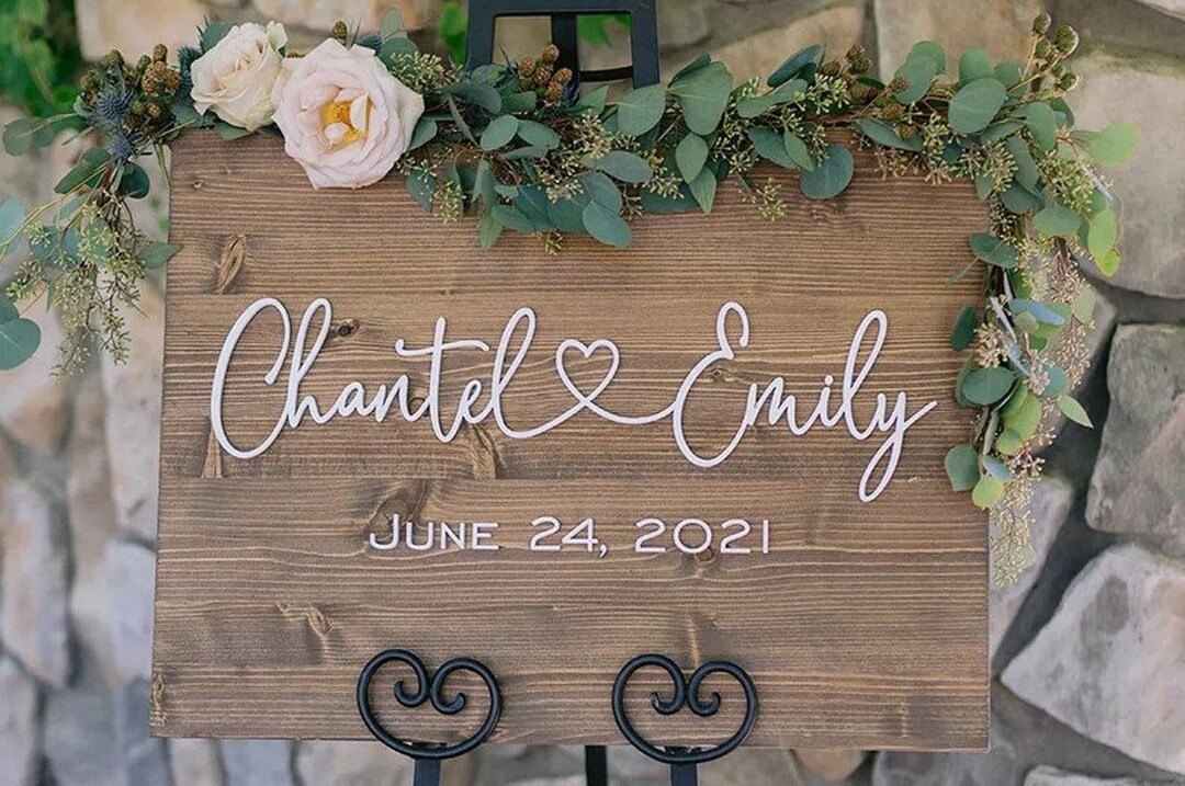 Welcome Wedding Sign Wooden Mdf Welcome Sign White 3d Letter Engagement ...